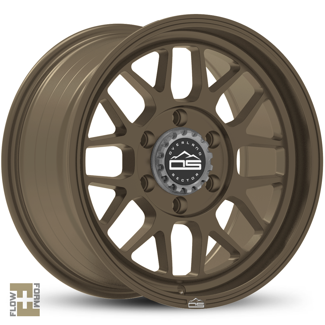 Overland Sector Hyperdrive Wheel in Gloss Bronze. 17x8.5 | Flow-Formed ...